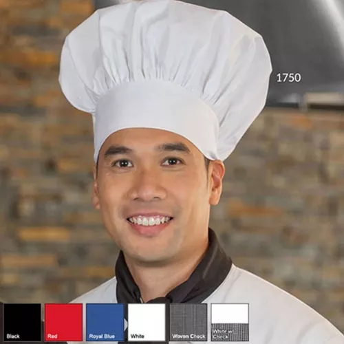 Premium Uniforms® Poly Cotton Chef Hat, Black - 1750(BLK) | Linen plus