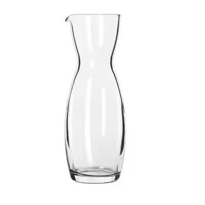 Libbey 10.75 Oz Glass Wine Carafe with 6 Oz & 9 Oz Pour Line 12 /Case | Linen Plus
