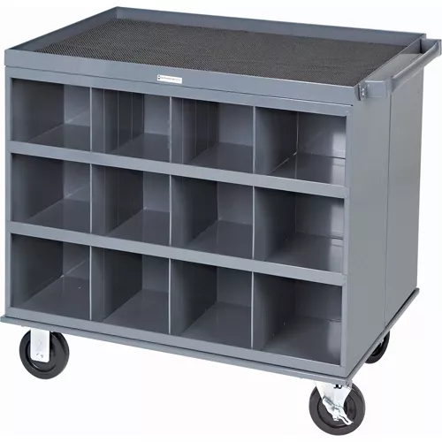Durham Manufacturing Heavy-Duty 2-Sided Mobile Carts/Work Stations, 34 ...