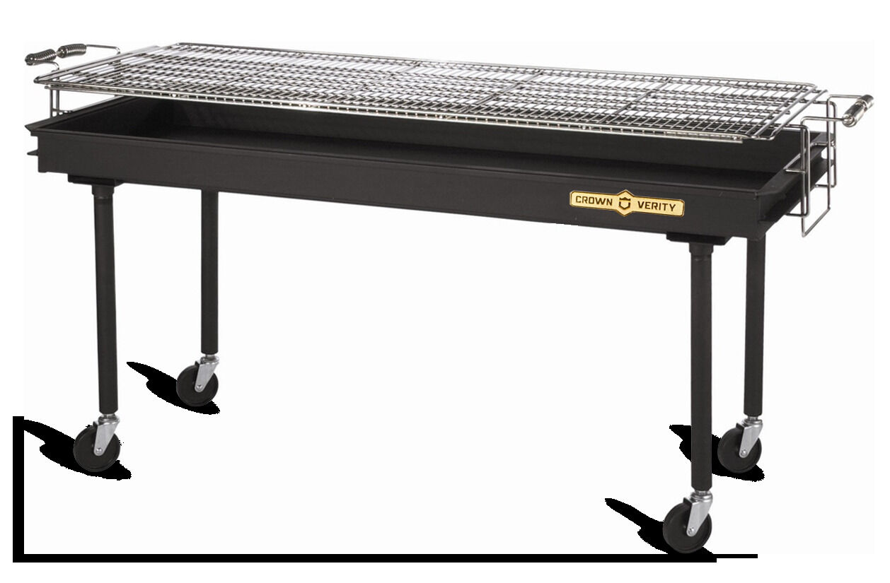 Crown Verity 72" Portable Outdoor BBQ / Charbroiler Charcoal Grill ...