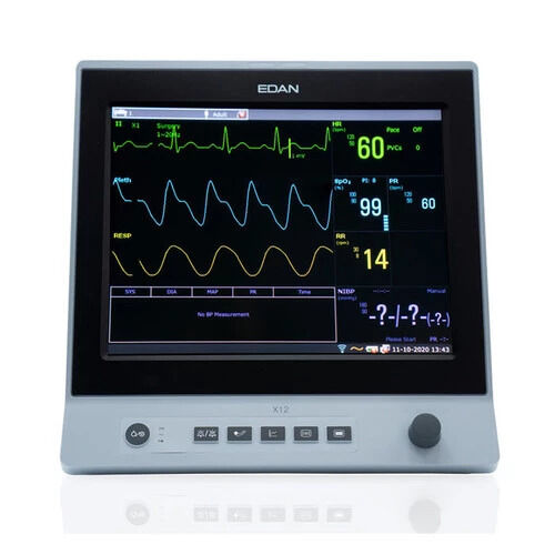 EDAN X12 Patient Vital Sign Monitor 12.1" Screen, 3/5 Lead ECG, NIBP ...