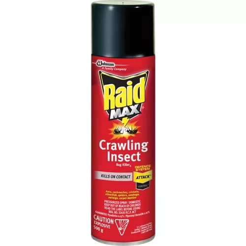 Sc Johnson Raid® Max® Crawling Insect Bug Killer, 500 g, Aerosol Can ...