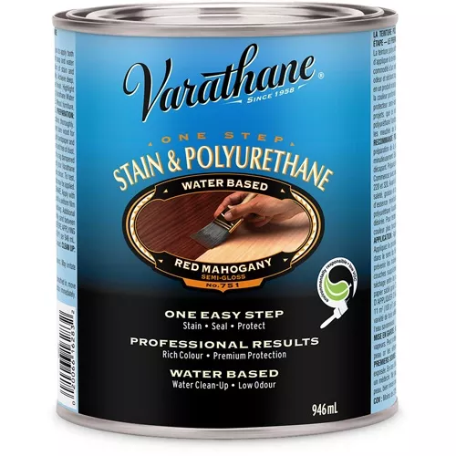 Rust-Oleum Varathane® One Step Stain & Polyurethane, Can, 946 ml, 946 ...