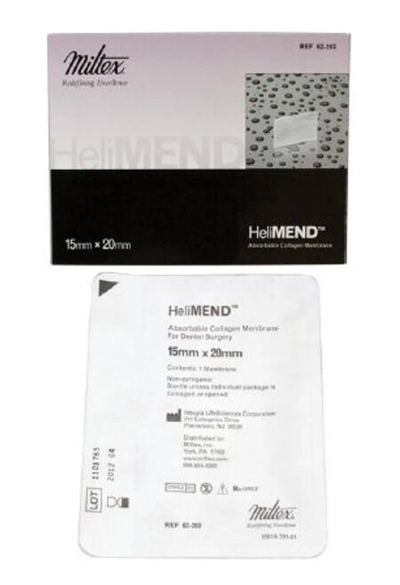 Miltex HeliMend absorbable Collagen Membrane 1/box - 15mm x 20mm ...