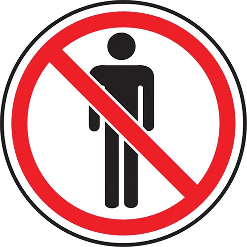 Accuform Signs Do Not Enter CSA Safety Sign, 12" X 12", Aluminum, Bolt ...