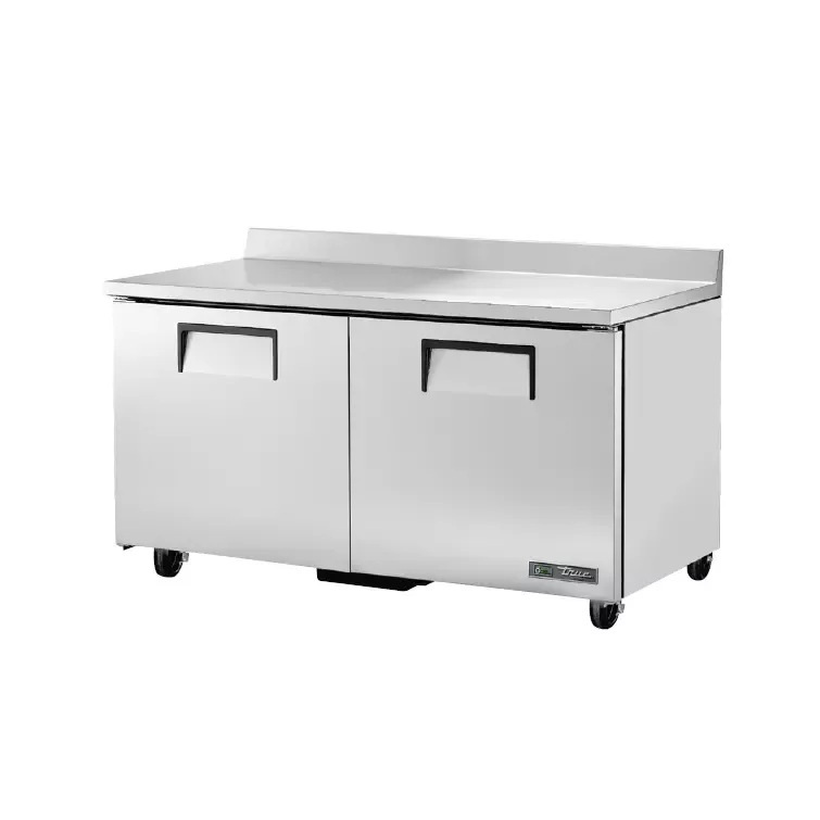 True 60" Worktop Freezer with 2 Solid Doors | Linen Plus