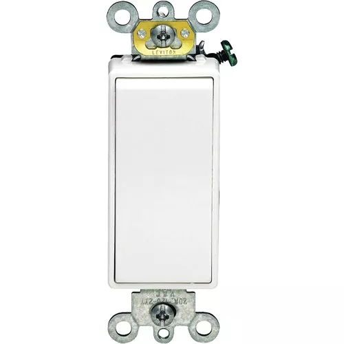 Leviton 3-Way Decora® Switch, White, 120 V/277 V, Decorator, Non ...