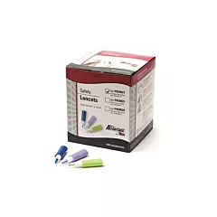 Pressure Activated Safety Lancets 25G, Low Flow, 1.5mm Depth, Purple ...